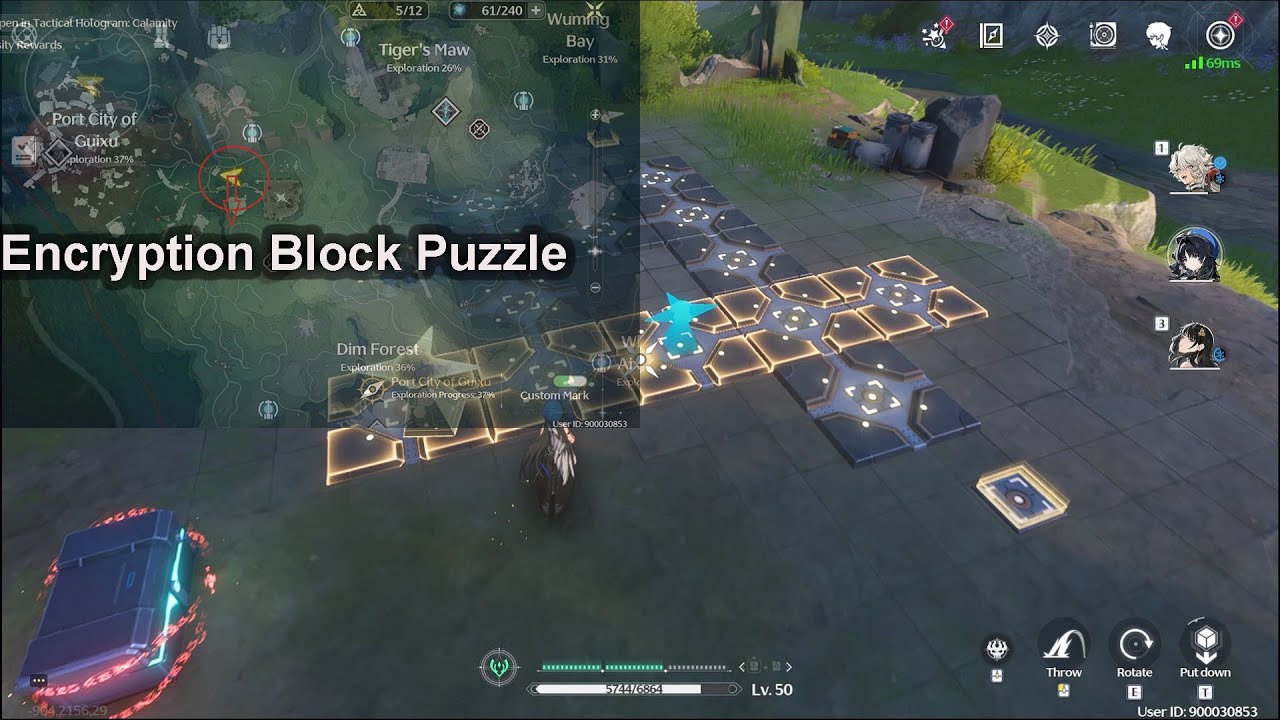 Encryption Block Puzzle I Port City Of Guixu I Wuthering Waves Puzzle ...