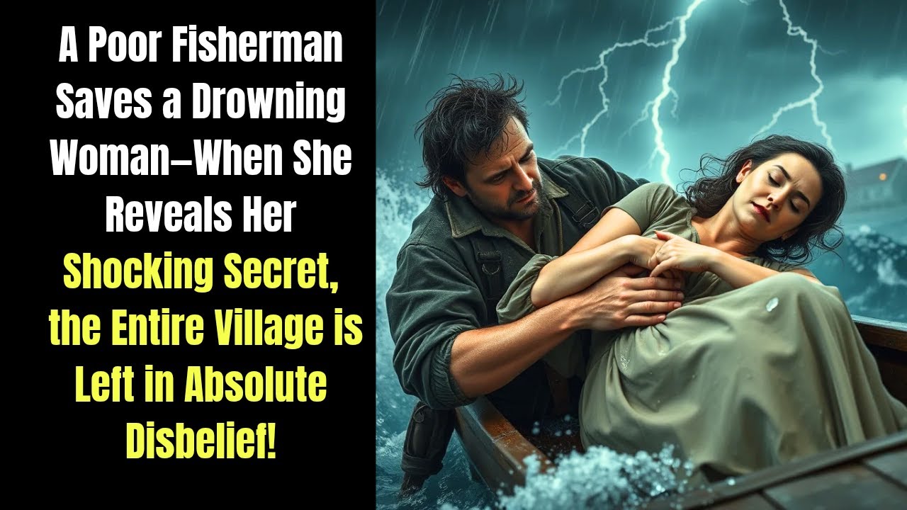 A Poor Fisherman Helps a Drowning Woman. What She Reveals About Herself ...
