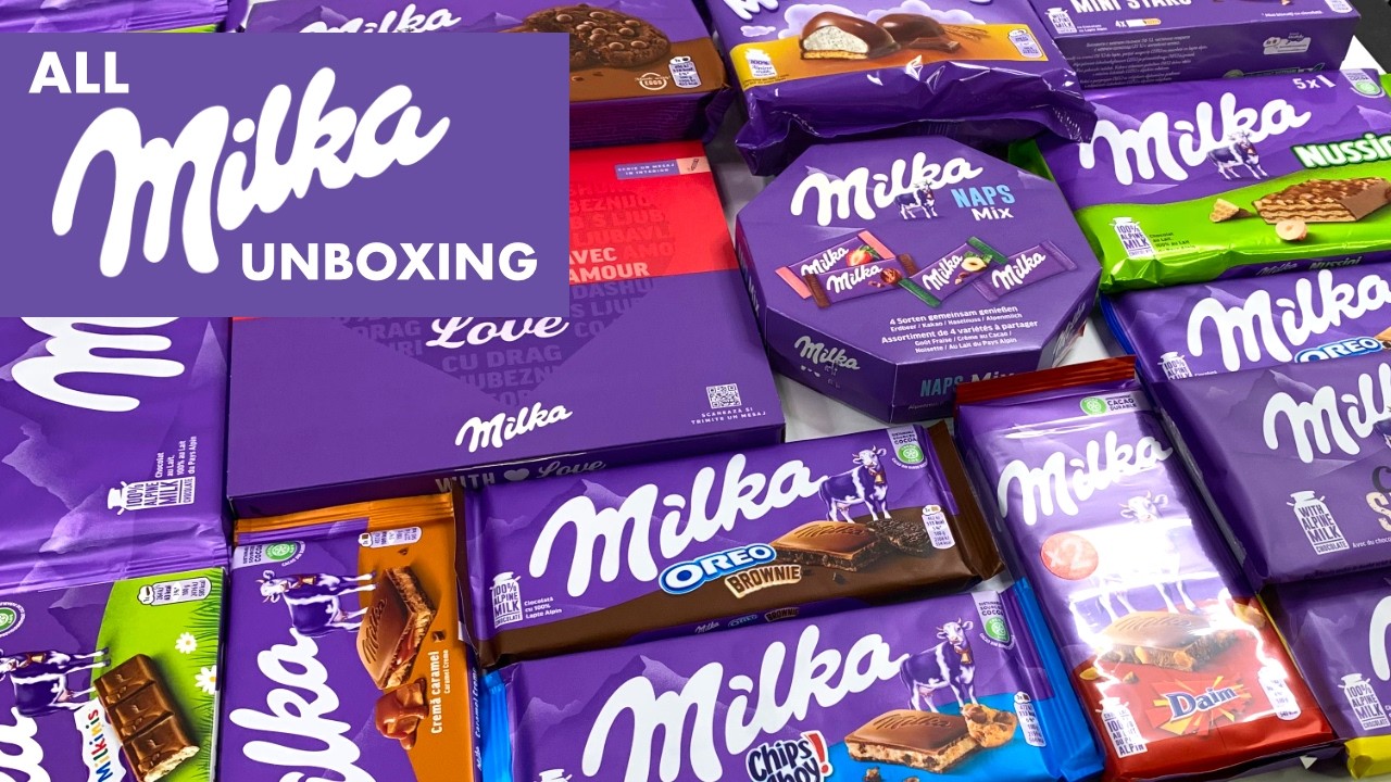 All Milka Chocolates Unboxing - YouTube