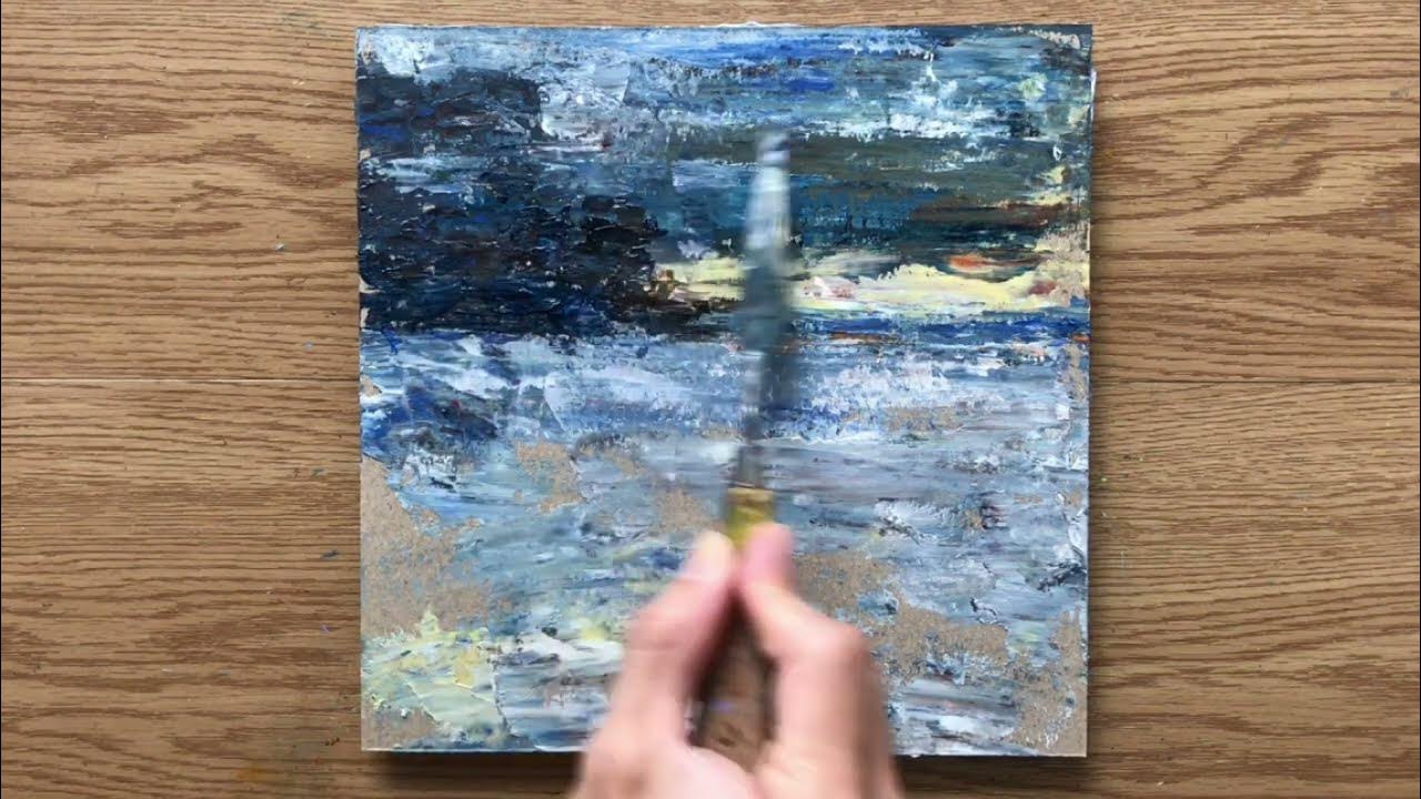 Abstract Painting | Palette Knife | Landscape | Painting Tutorial ...