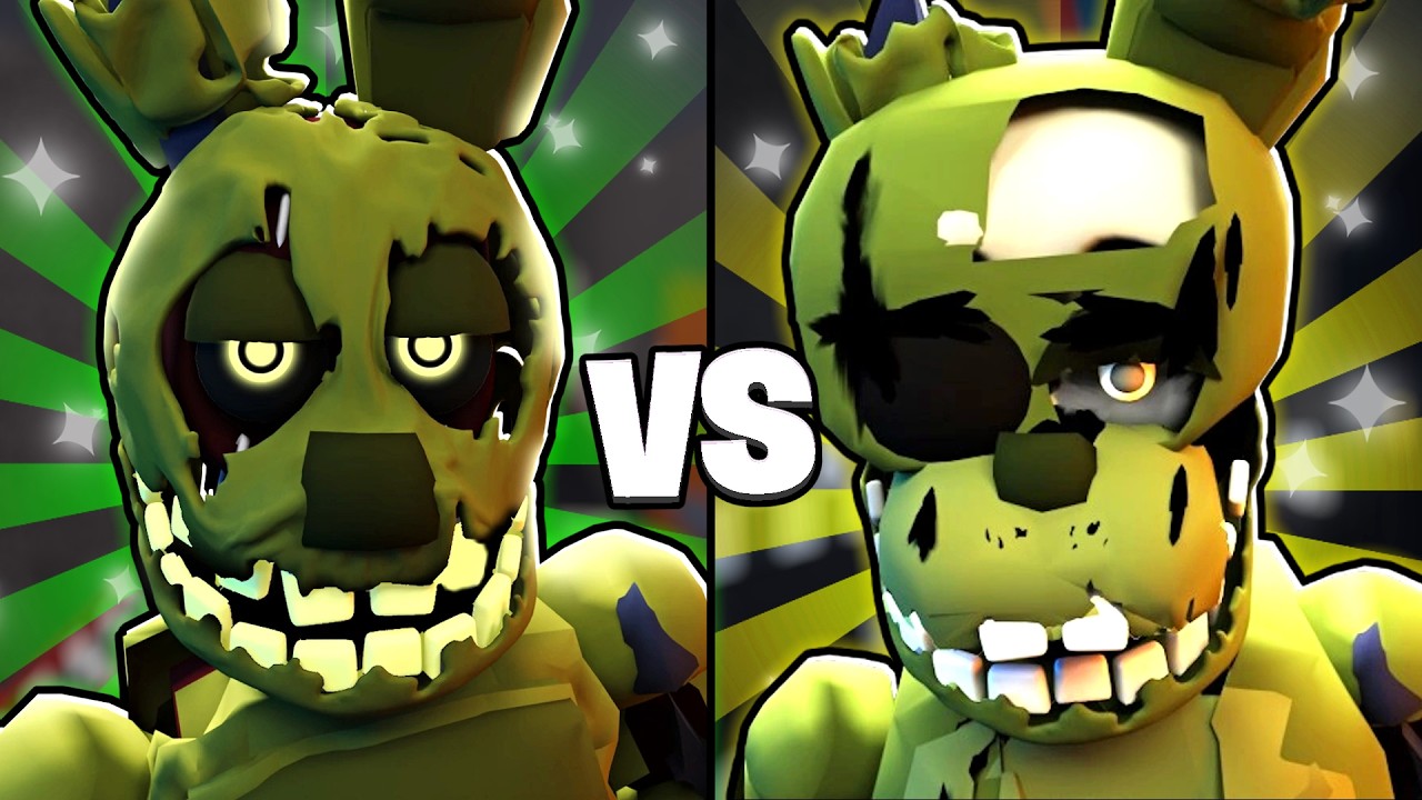 SPRINGTRAP vs SCRAPTRAP... (Five Nights TD) - YouTube