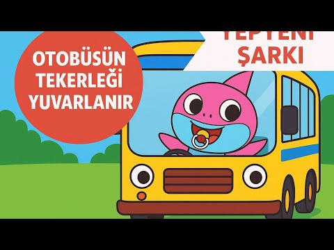 Otobüsün tekerleği yuvarlanır I Türkçe eğitici I bebek ve çocuk şarkıları I  #Çizgifilm baby shark