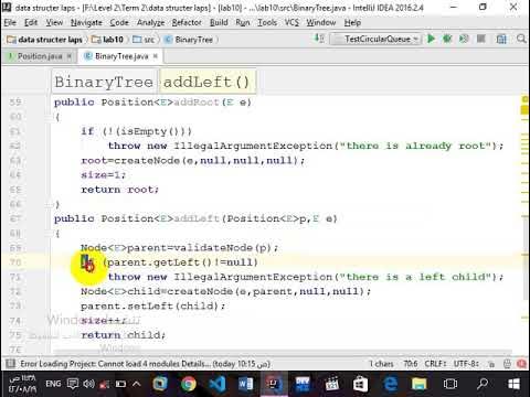 Lab10 Binary Tree Implementation Part2 - YouTube