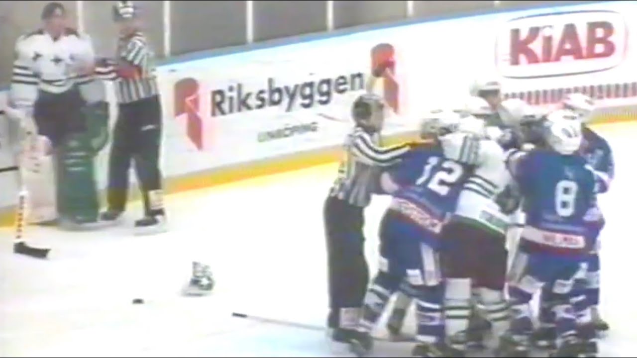 LHC 1996/97 Highlights Hammarby-Skellefteå-Mora och intervjuer Helber ...