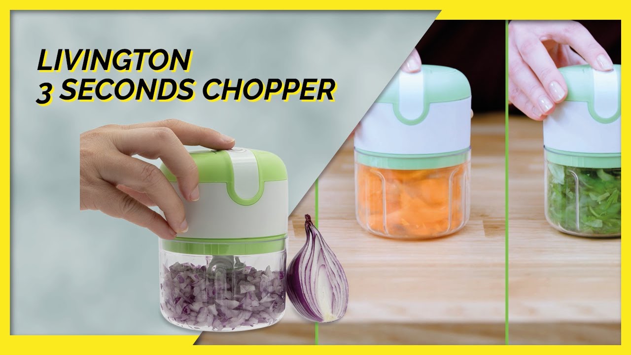 Le hachoir Power compact – Livington 3 Seconds Chopper - YouTube