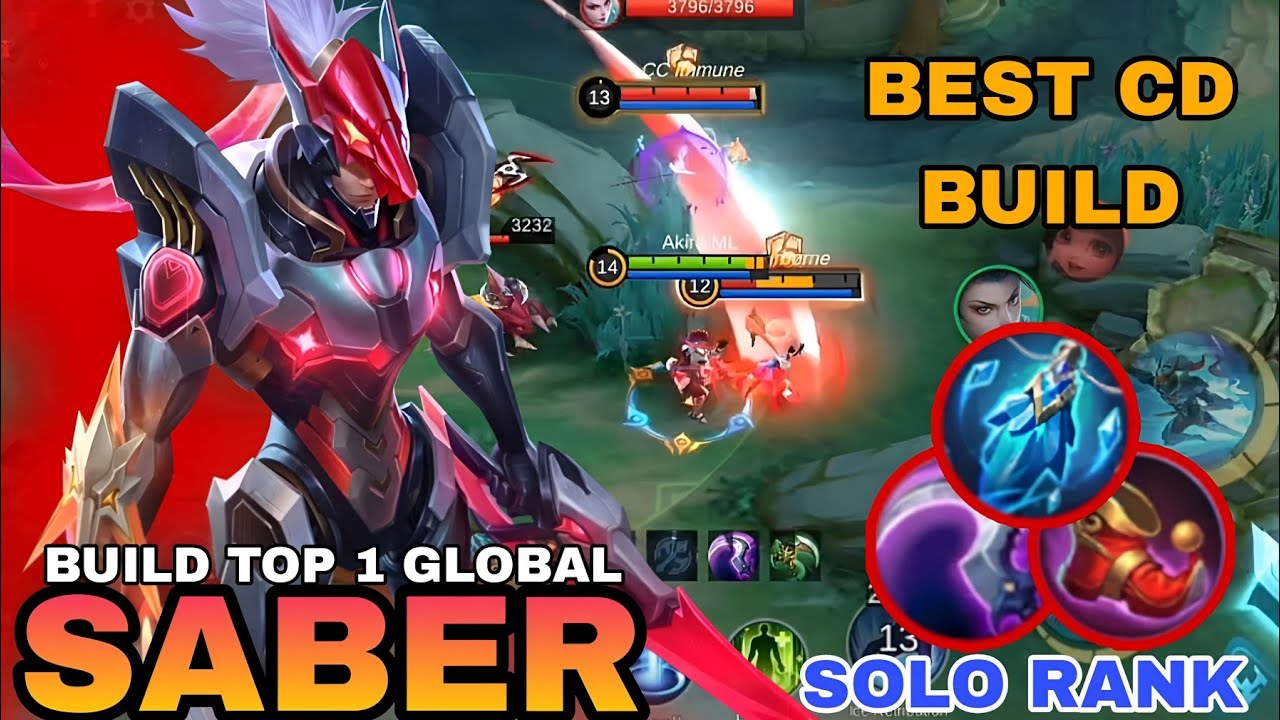 SABER BEST BUILD 2024 | SOLO RANK SABER GAMEPLAY | MOBILE LEGENDS - YouTube