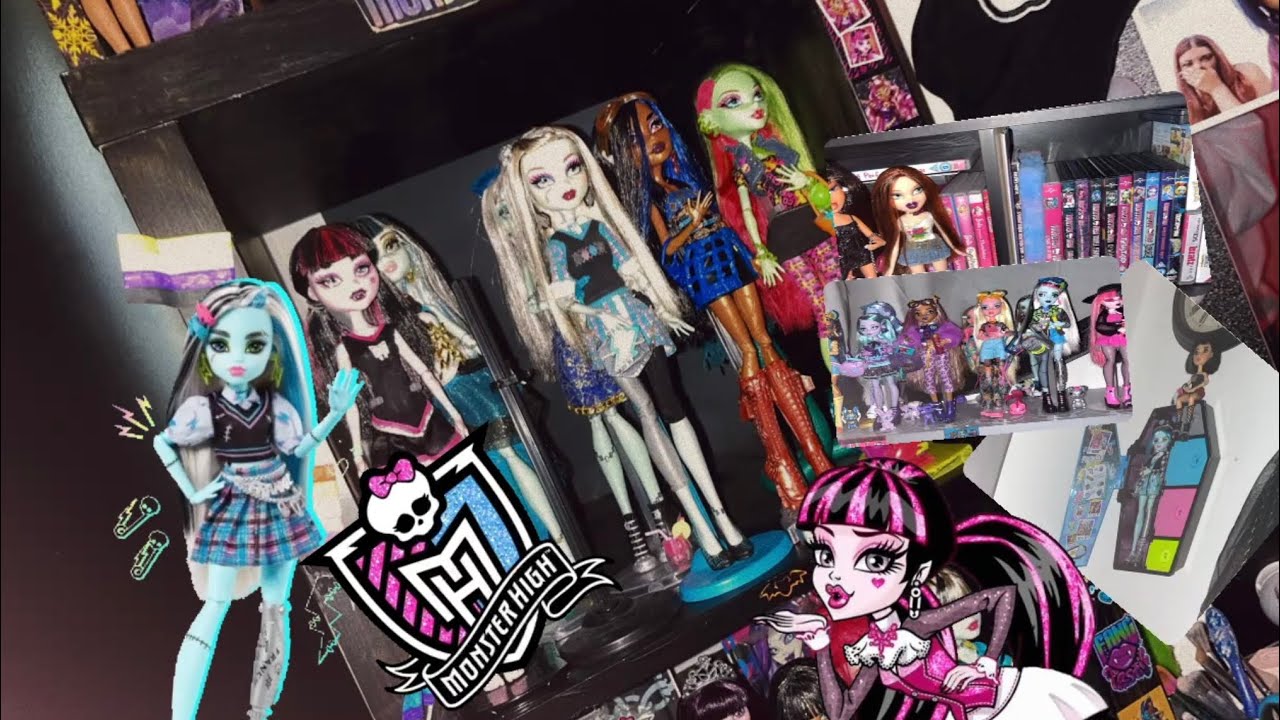 Monster high updated shelf and collection video! | collection video ...