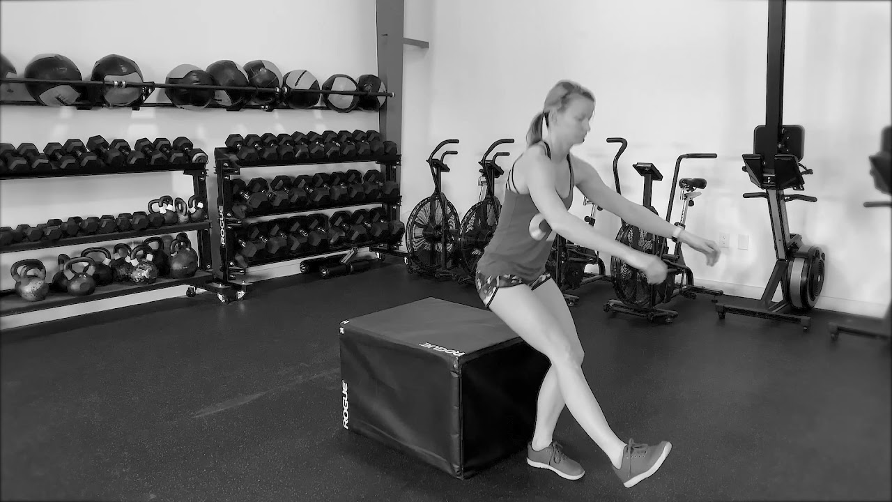 Single Leg Squat to Box - YouTube