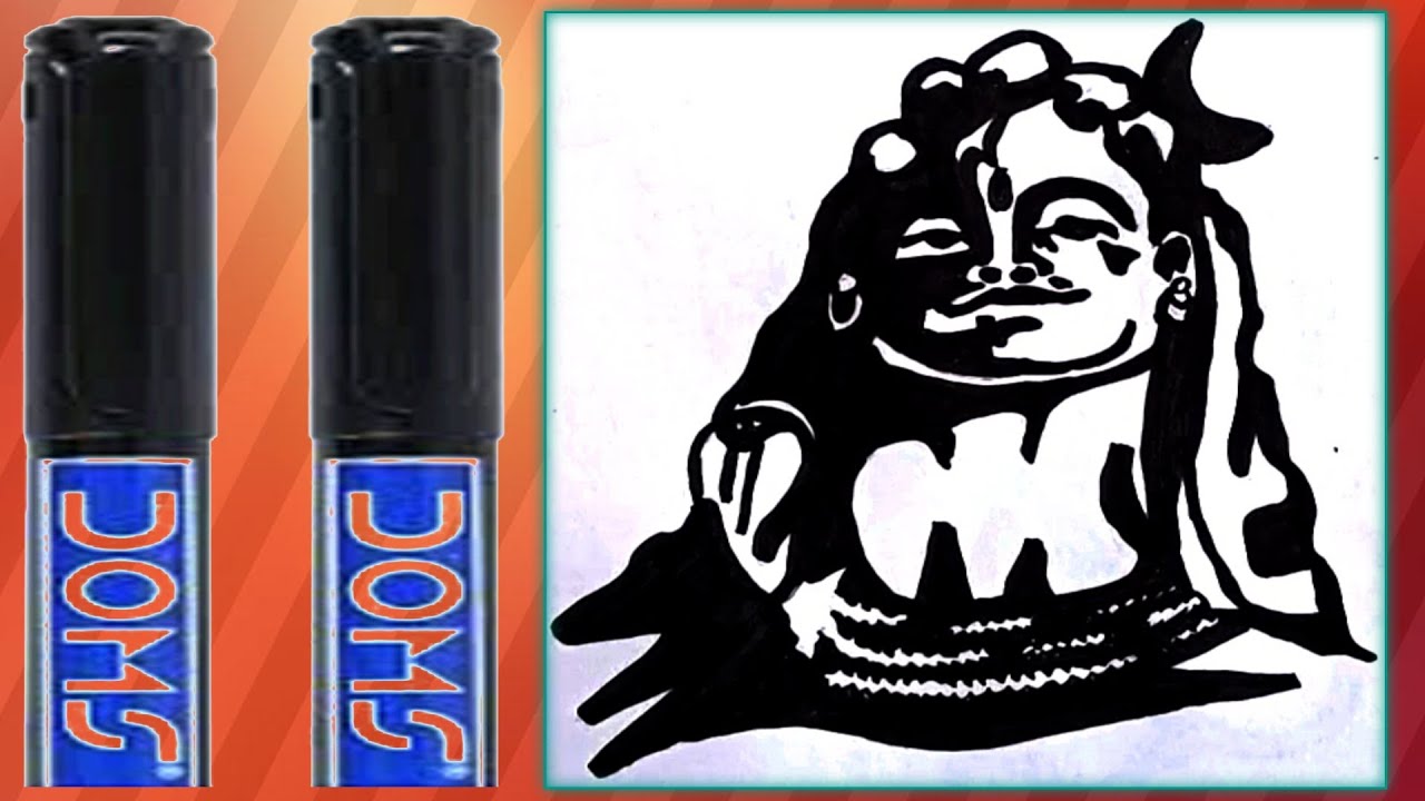 How To Draw ️Lord Shiva "Adiyogi Sketch" || Step By Step In A Easy Way ...