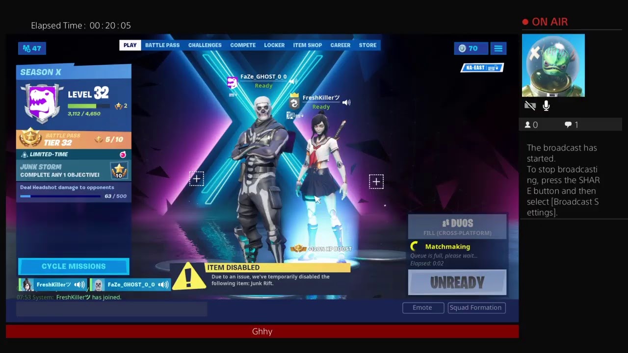 fortnite custom lobby and open lobby - YouTube
