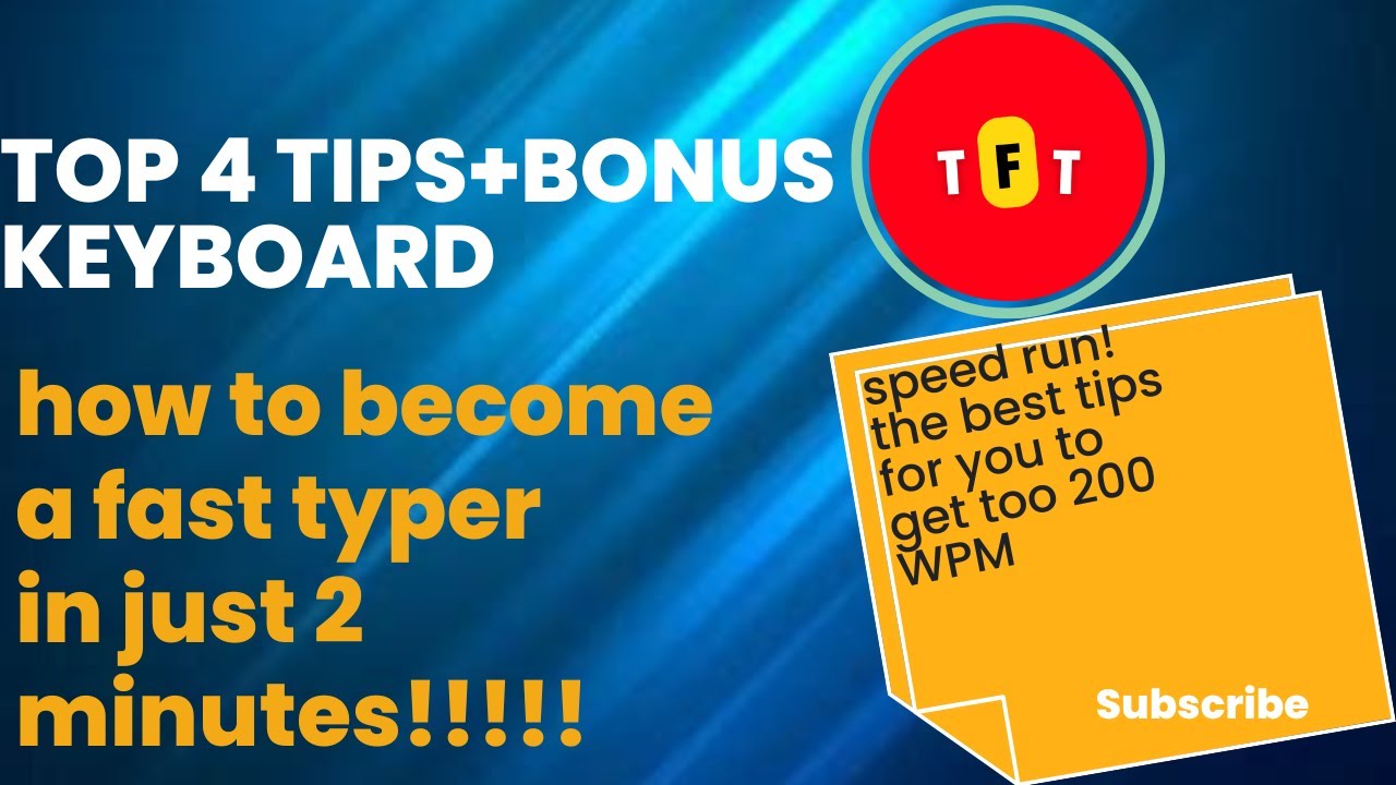 Tips and tricks for fast typing | how to type fast | arent able to ...