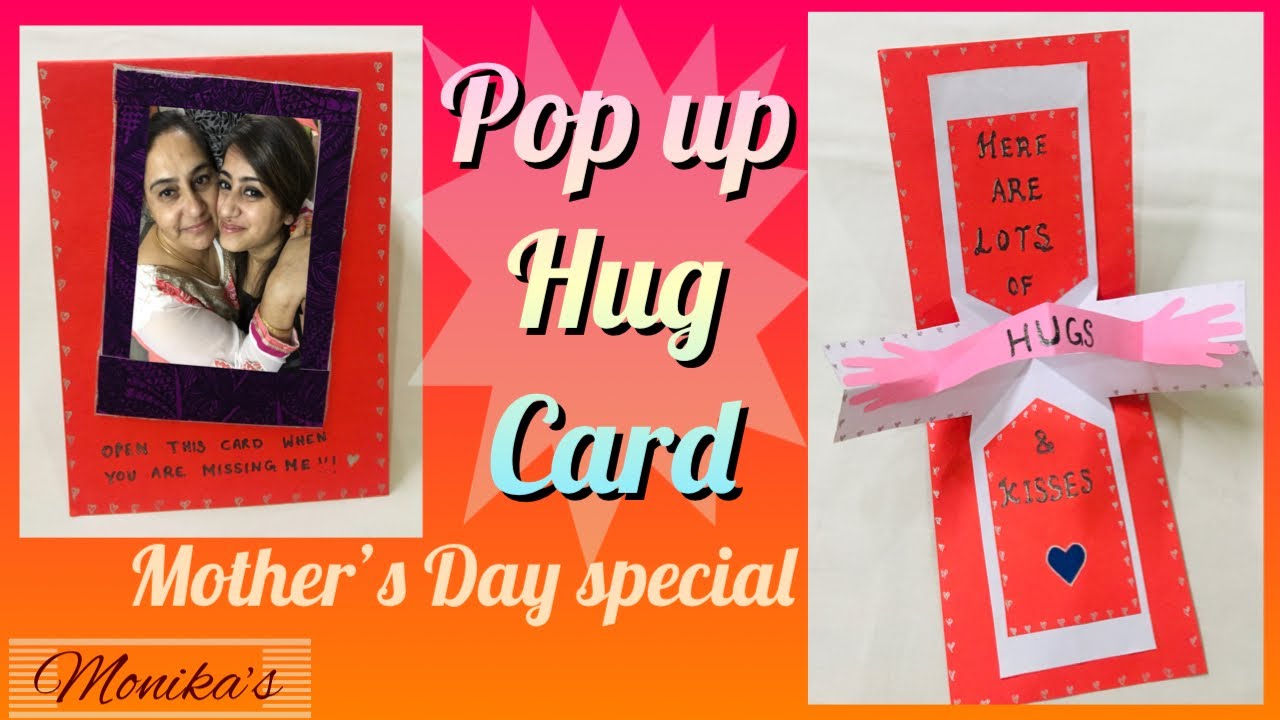 DIY Pop Up Hug Card| handmade cards | Mother’s Day card ideas| miss you ...
