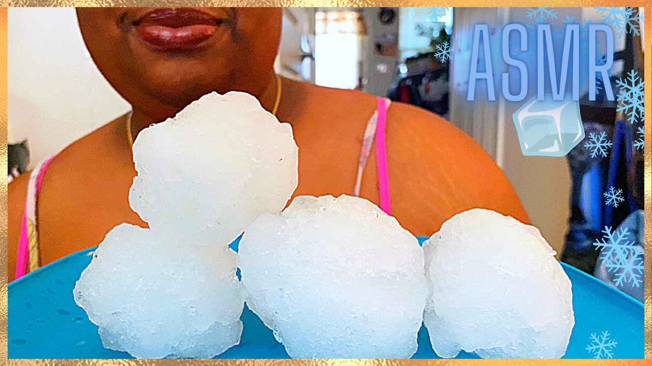 ASMR Snowballs ️( Crunchy Sounds) - YouTube