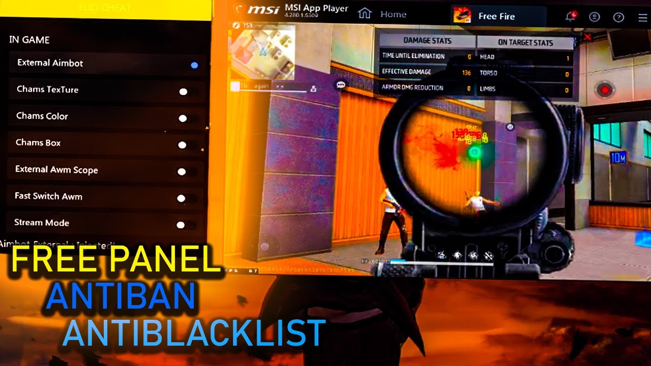 FREE PANEL AIMBOT FREE FIRE ELIO CHEAT 🎯 - 100% ANTIBAN | PC PANEL 🔰 ...