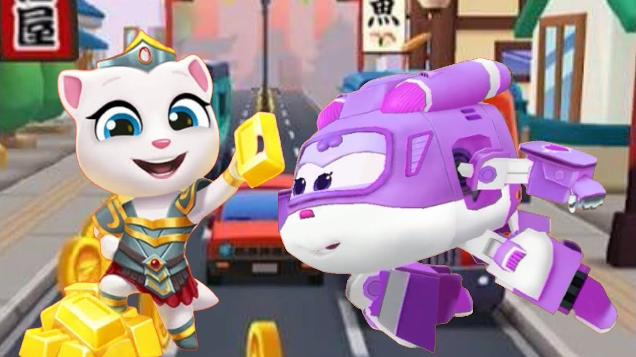 Super wings jett run dizzy vs Valkyrie Angela Talking Tom gold run # ...