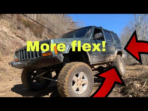This is how to get the most flex out of an Jeep xj with leaf springs in ...