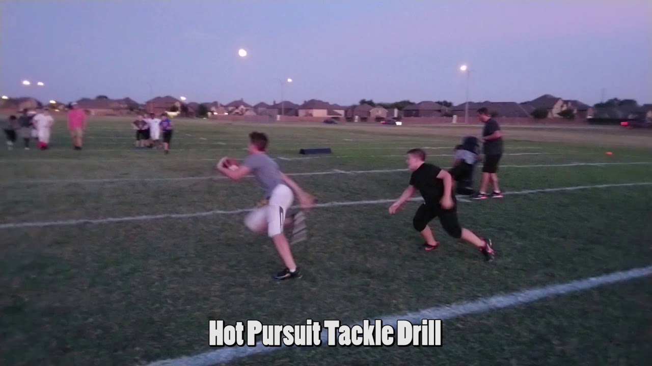 Hot Pursuit Tackling Drill - Youth Football Drills - Coach Parker ...