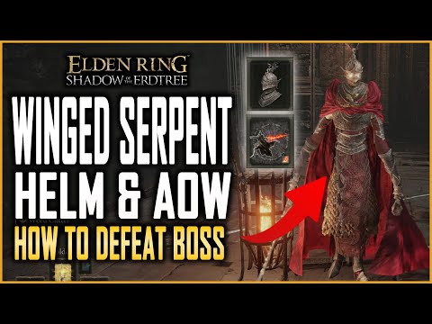 Elden Ring DLC How To Defeat Winged Serpent Boss – Winged Serpent Helm and Ash of War Flame Spear