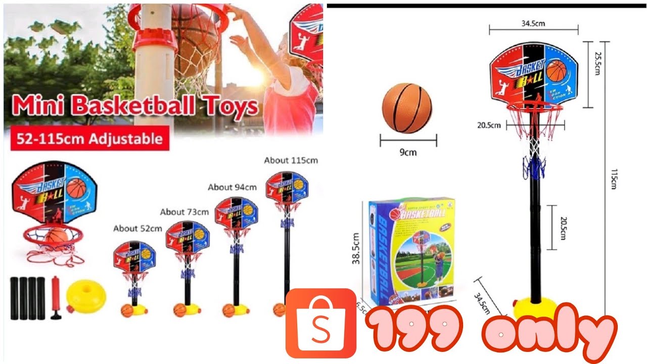 Kids Mini Basketball Toy Complete Set - YouTube