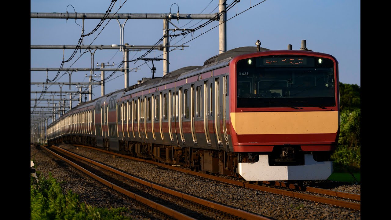 【426M】E531系 都カツ K423編成 赤電ラッピング＋K454編成 - YouTube