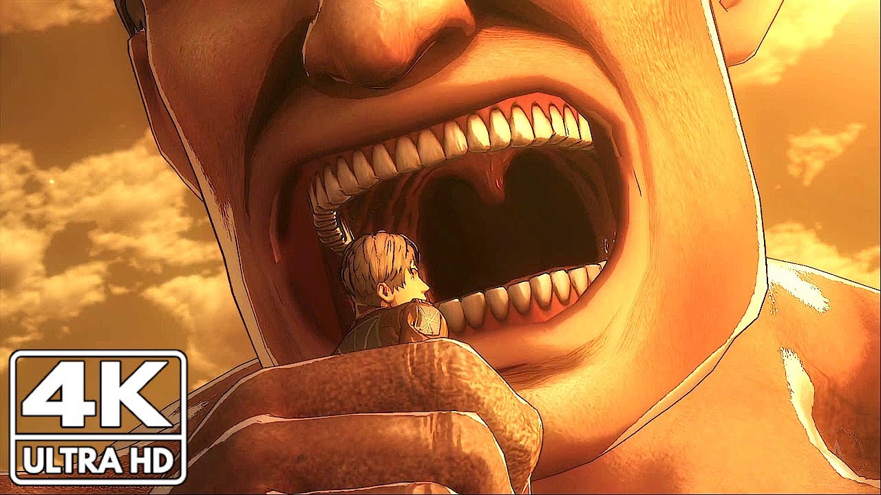 Attack on Titan 2 All Death Scenes Soldiers and Titans Deaths 4K ULTRA ...