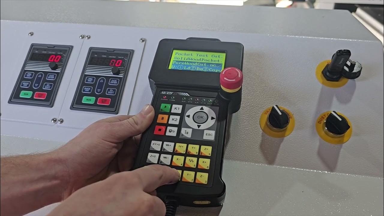 Heliner CNC Router with N105G3 - How to load an NC program from USB drive - YouTube