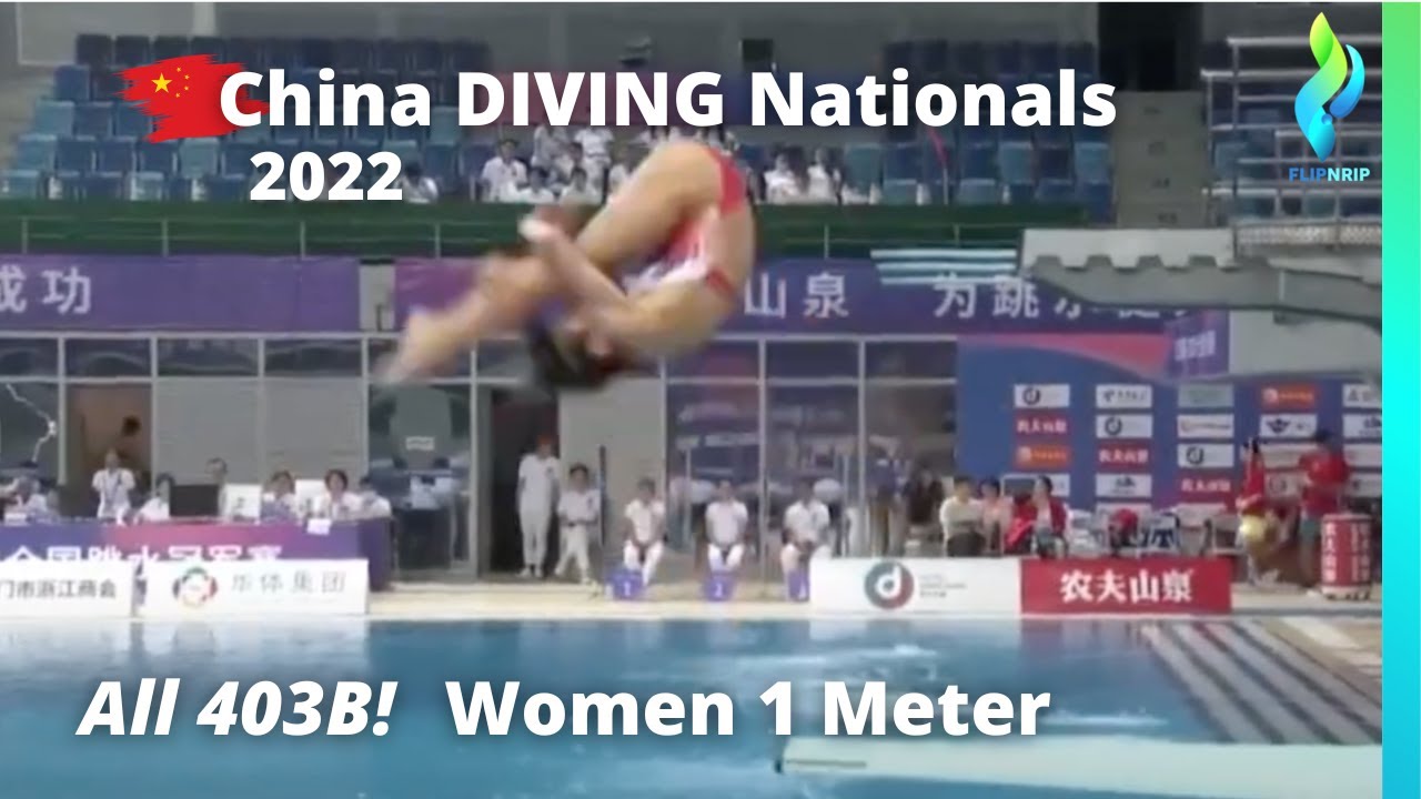 2022 All 403B Women 1 Meter China Nationals - 1 Meter Diving - YouTube