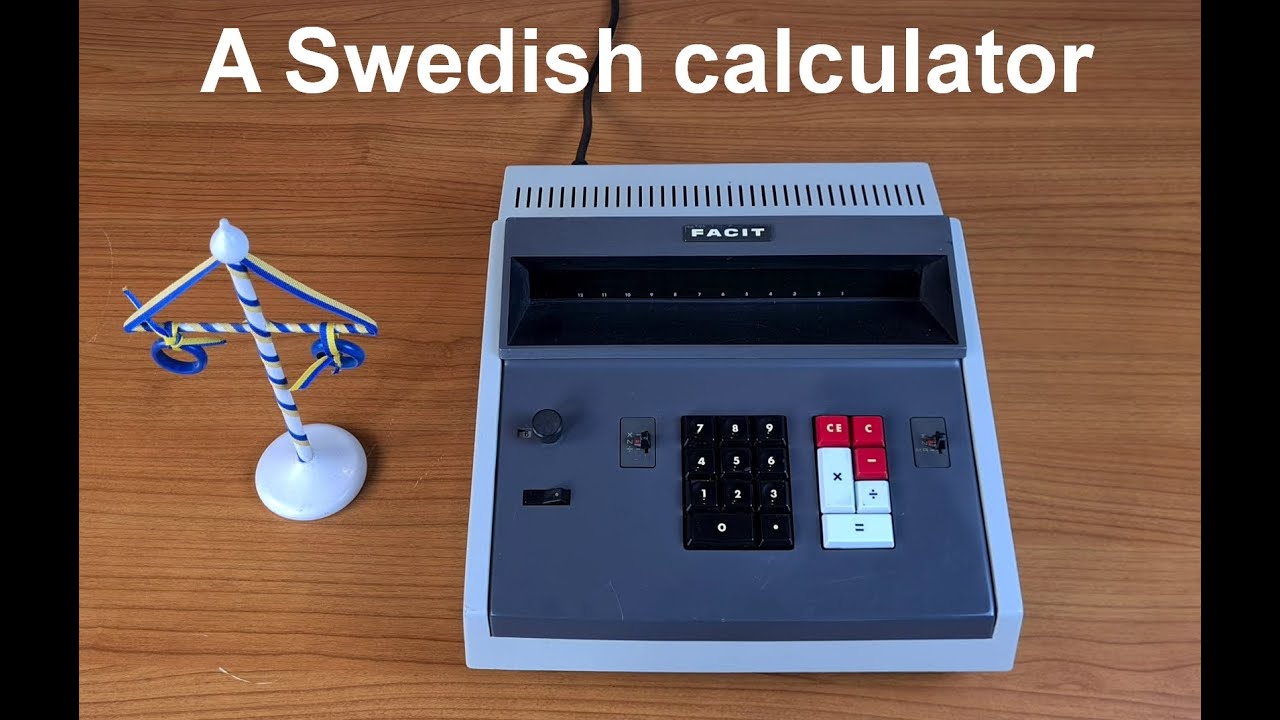 Facit 1128, an old electronic calculator from 1970 (Video N°92) - YouTube