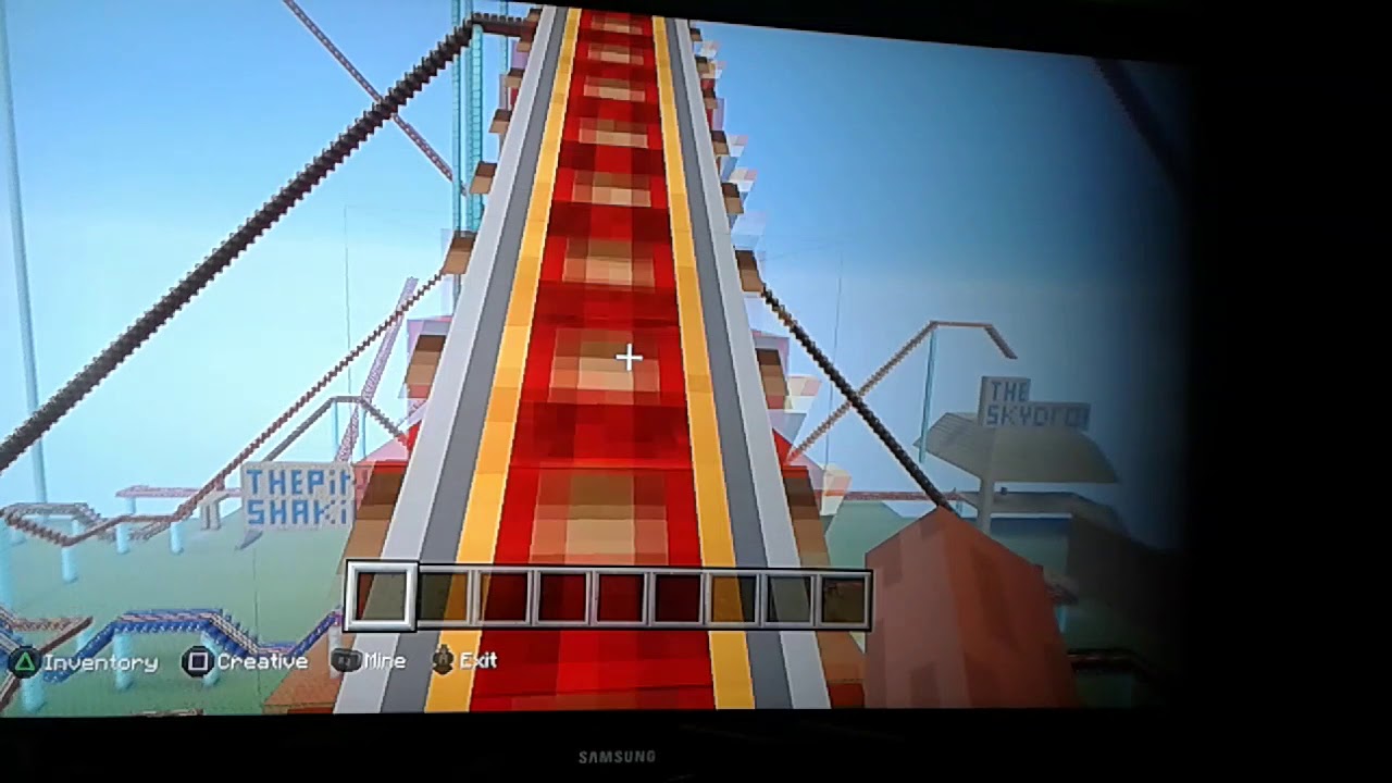 Roller coaster land The Drop Zone - YouTube