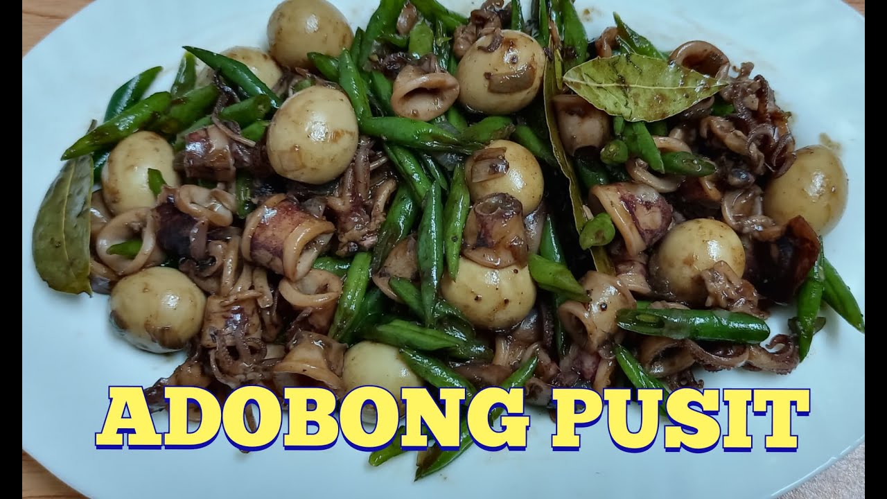 HOW TO COOK ADOBONG PUSIT (SQUID ADOBO) - YouTube