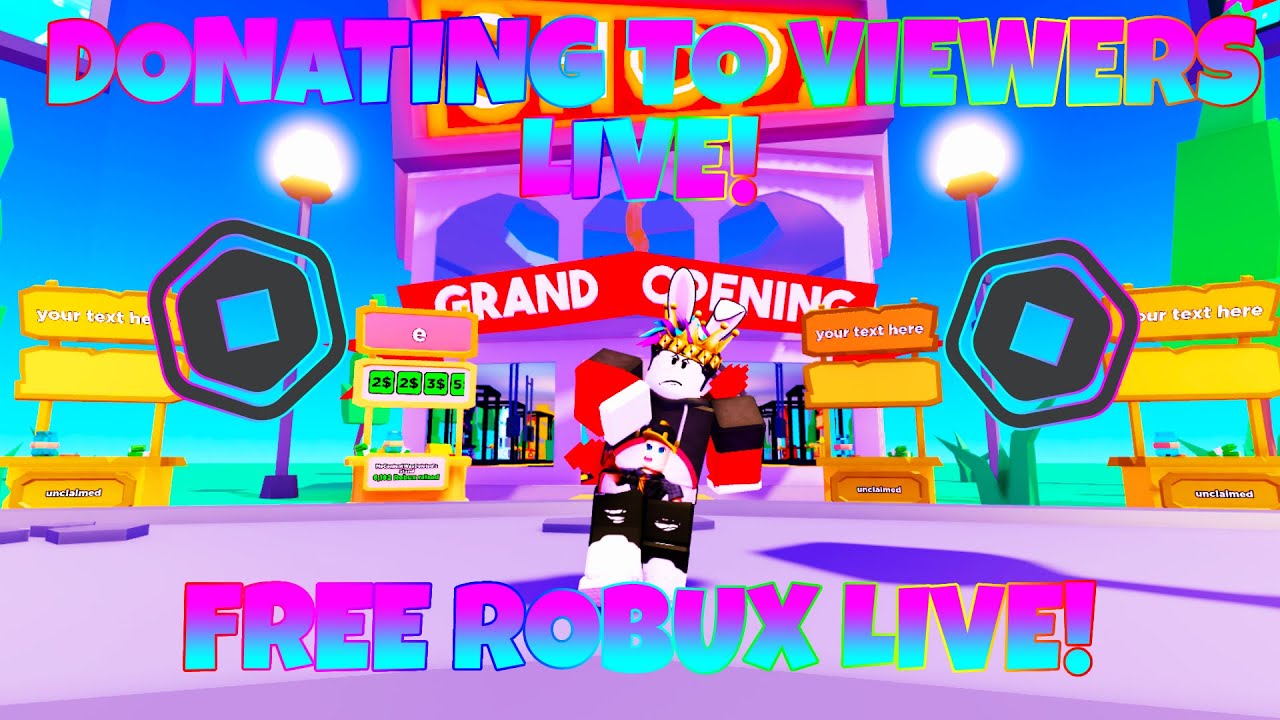 STREAMING UNTIL HAZEM JOINS!! DONATING ROBUX TO VIEWERS LIVE IN PLS ...