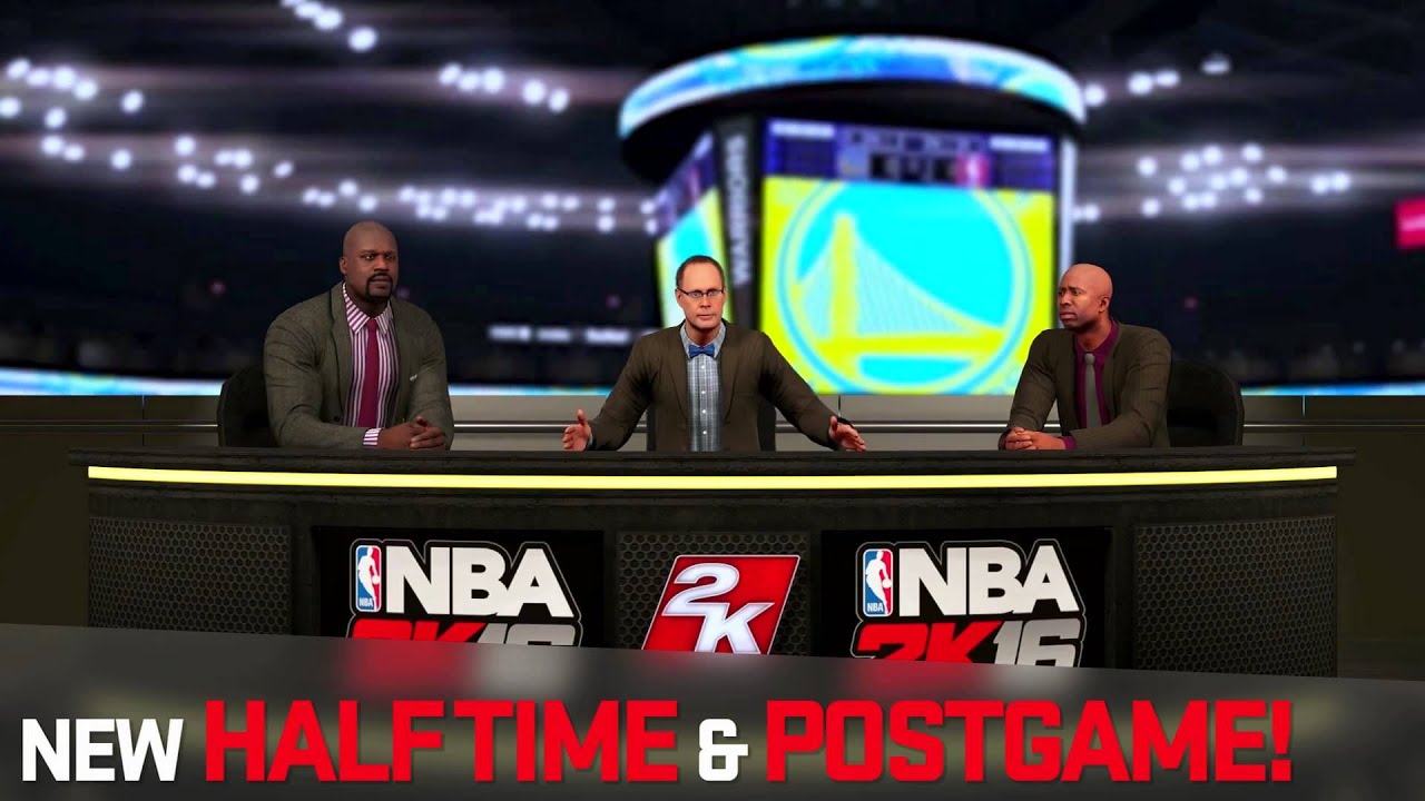 NBA 2K16 Presents Halftime Show ft Kenny Smith, Shaq & Ernie - YouTube
