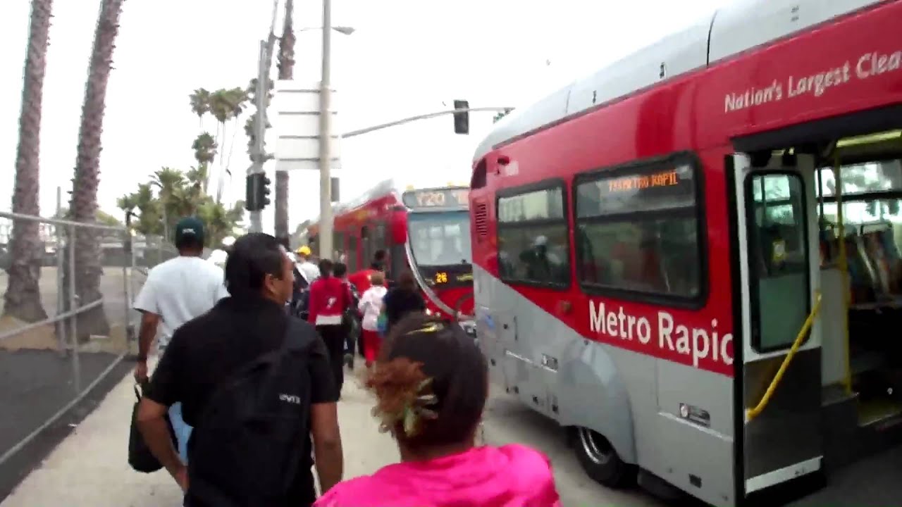 Metro Express 534, Metro Rapid 733, & Metro Rapid 720 in Santa Monica ...