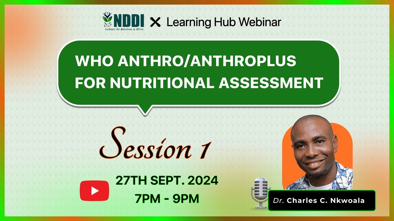 WHO ANTHRO/ANTHROPLUS FOR NUTRITIONAL ASSESSMENT - YouTube