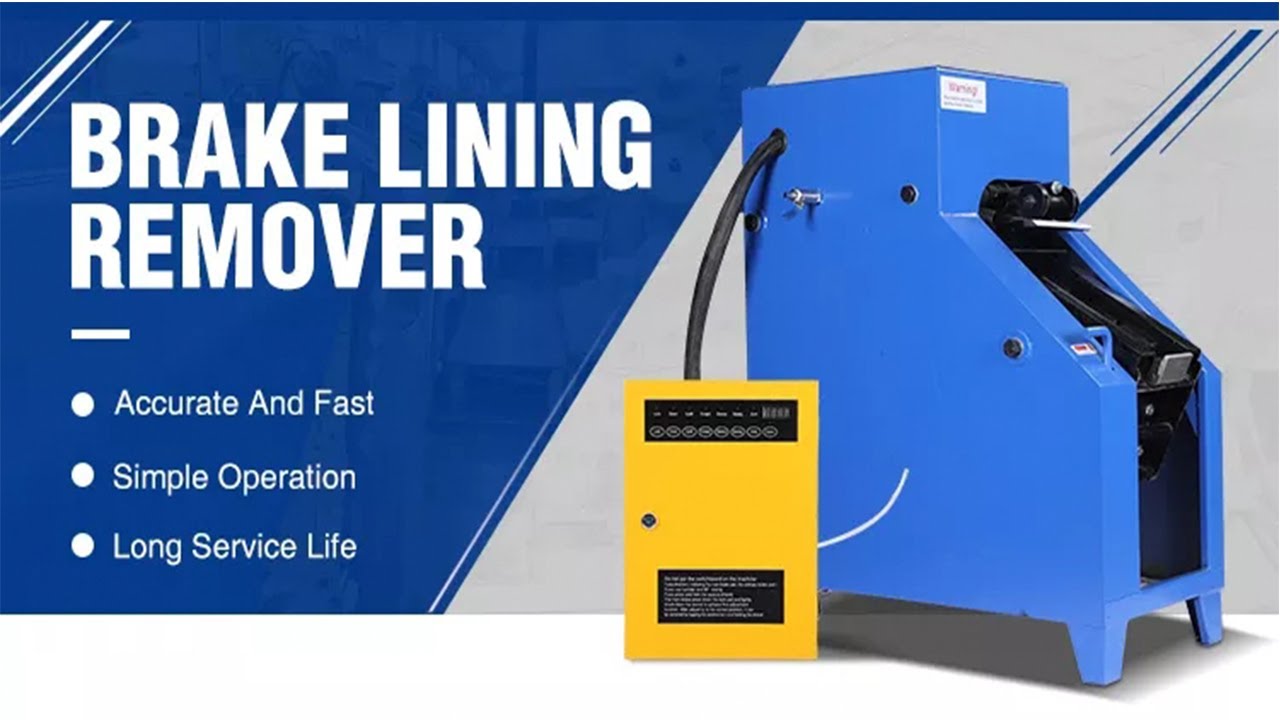 JN QUALITY CNC brake lining remover operating video - YouTube