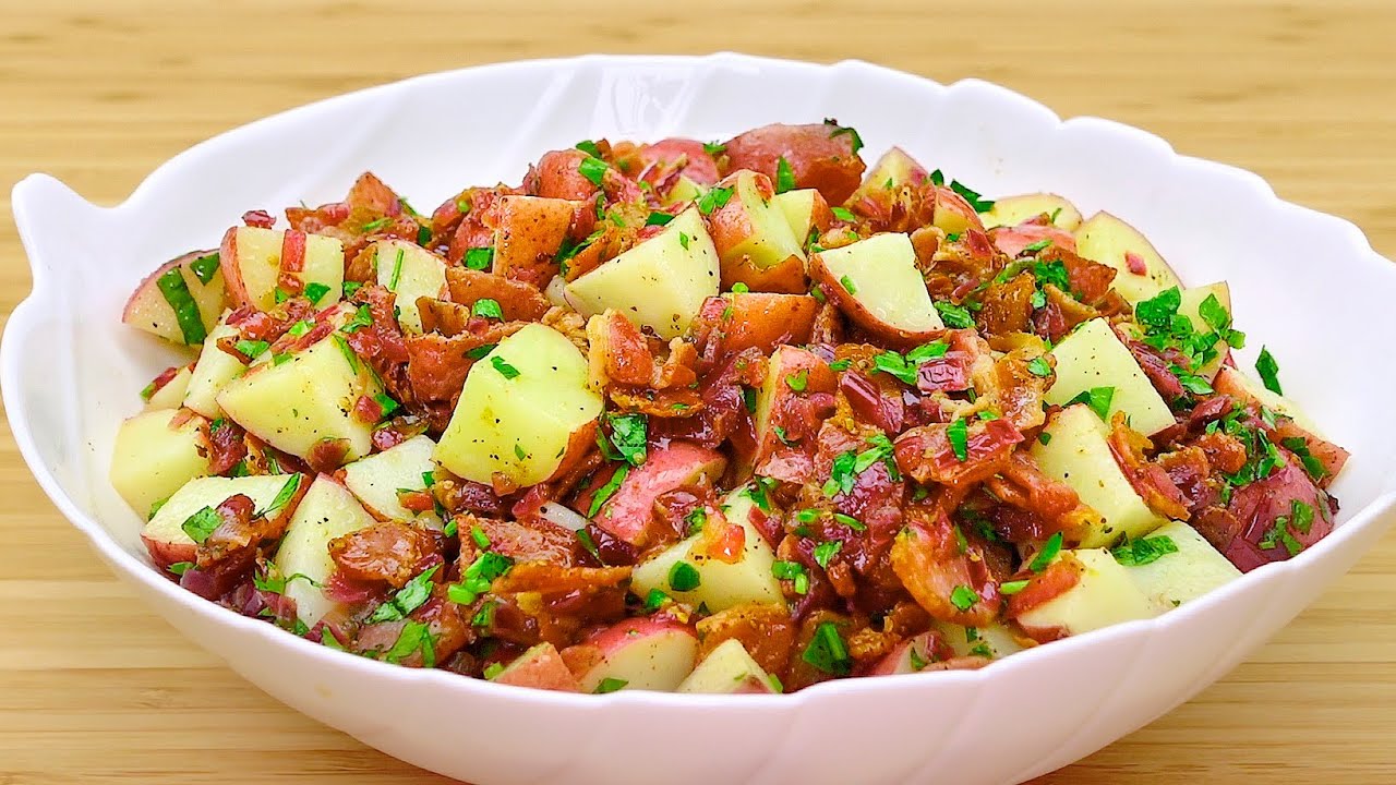 Der leckerste deutsche Salat! Ich werde nie müde, diesen Salat zu essen ...