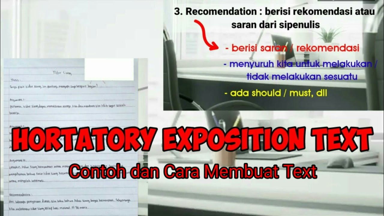 Hortatory Exposition Text || Materi kelas 11 - YouTube