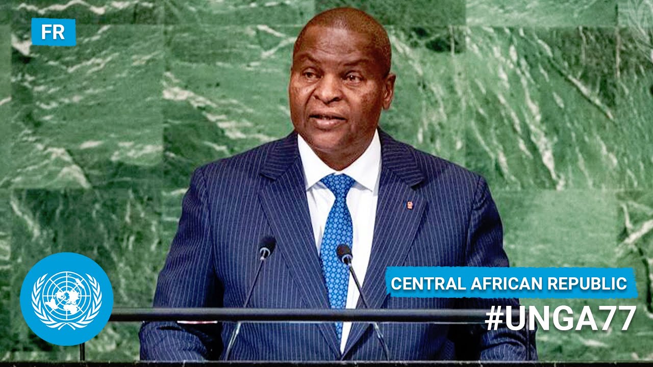 (Français) 🇨🇫 Central African Republic - Head of State Addresses UN ...