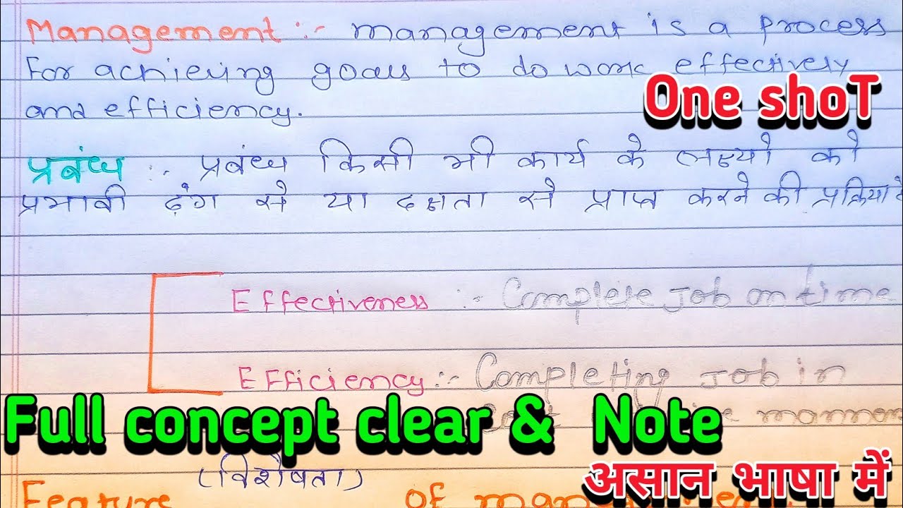 nature and significance of management class 12 | bst chapter 1 ...