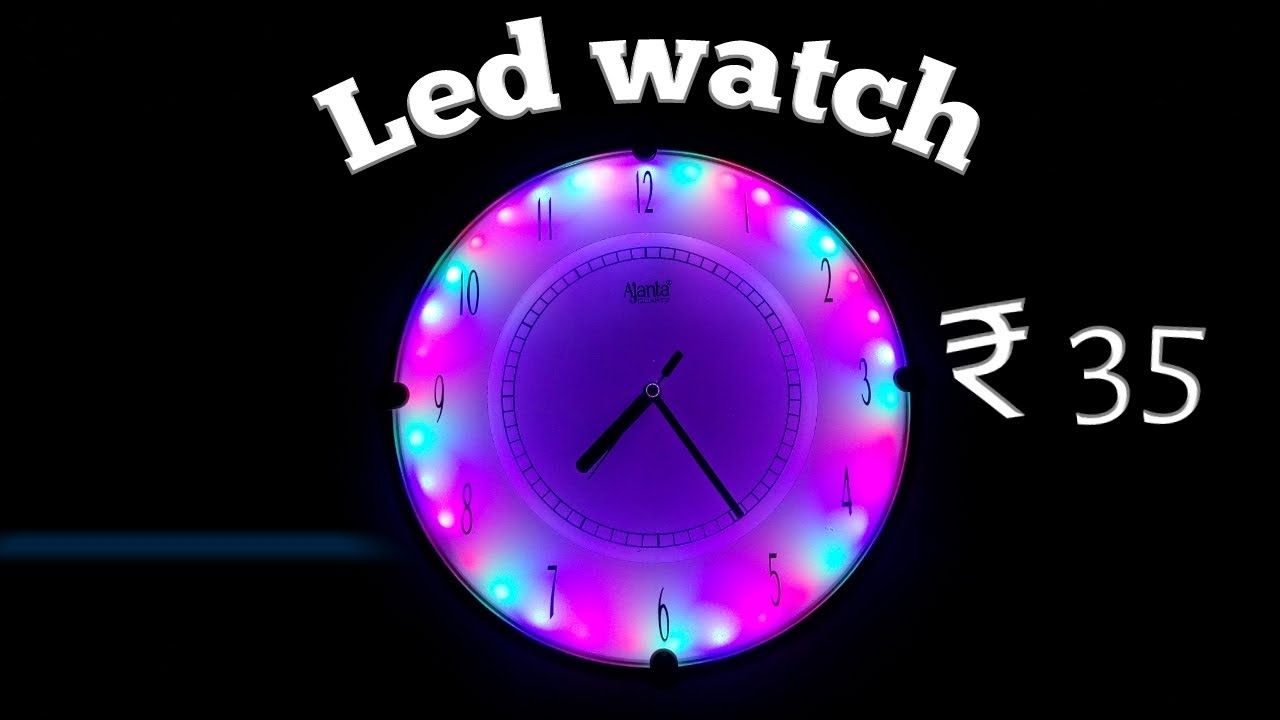 How To Make Wall Led Watch At Home In Low Cost YouTube how-to-make-wall-led-watch-at-home-in-low-cost-youtube