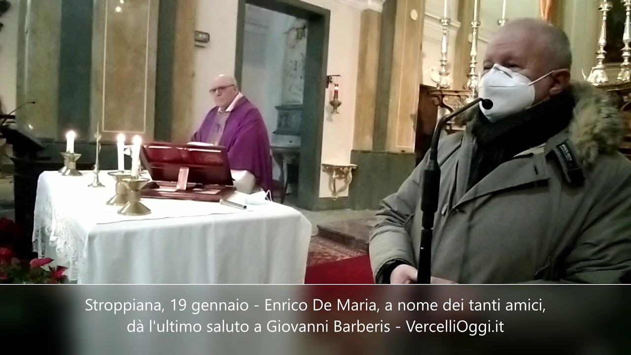 Stroppiana L'ultimo saluto a Giovanni Barberis - YouTube