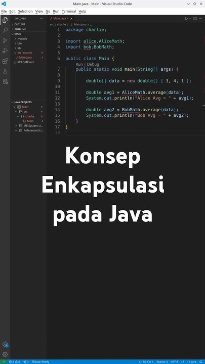 Konsep Enkapsulasi Pada Java - YouTube