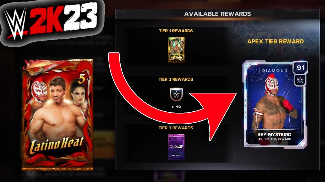 New Diamond Rey & Latino Heat Packs !!! WWE 2K23 My Faction - YouTube