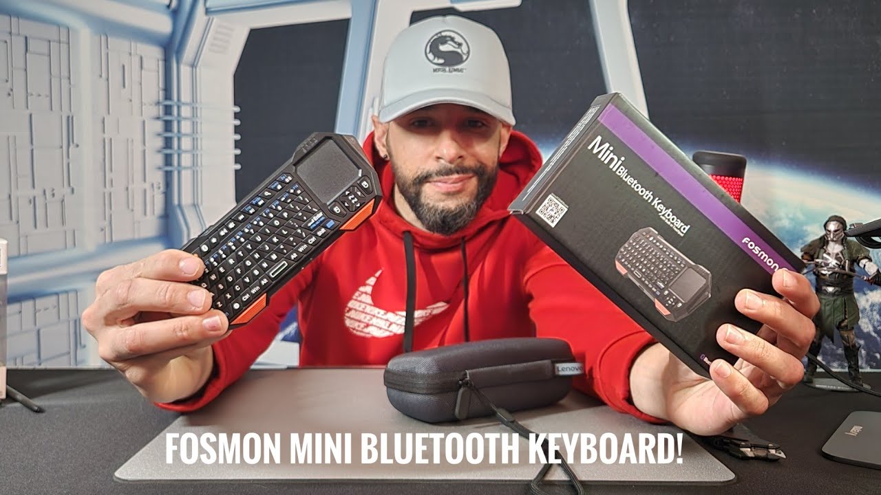 Fosmon Mini Bluetooth Keyboard With Trackpad | Review! - YouTube