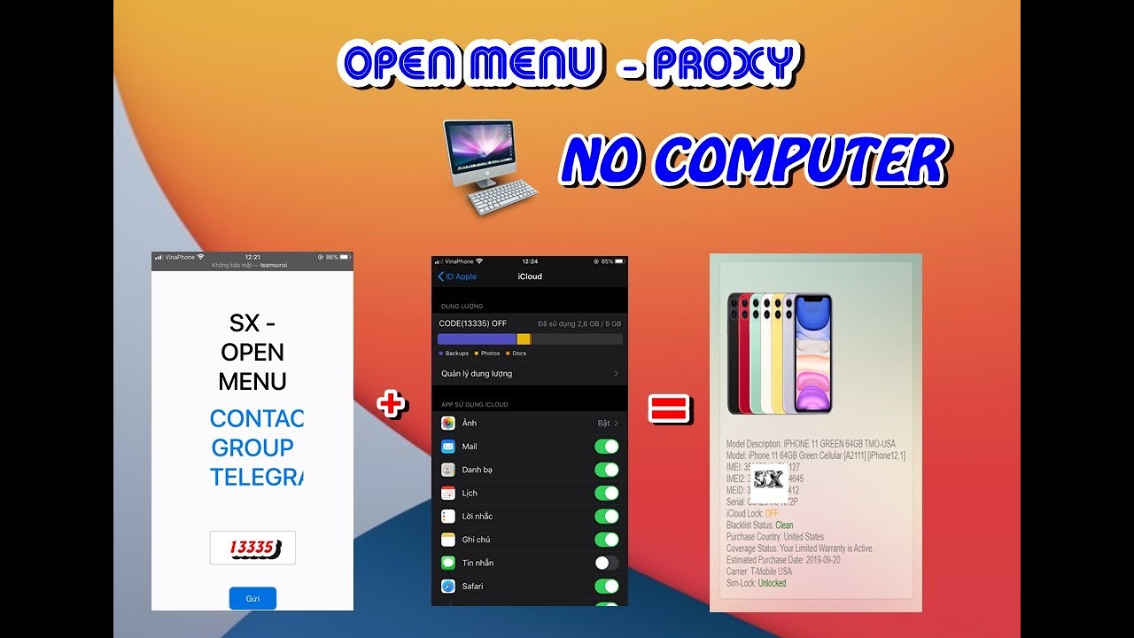 OFF ICLOUD ! OPEN MENU NO PC - YouTube
