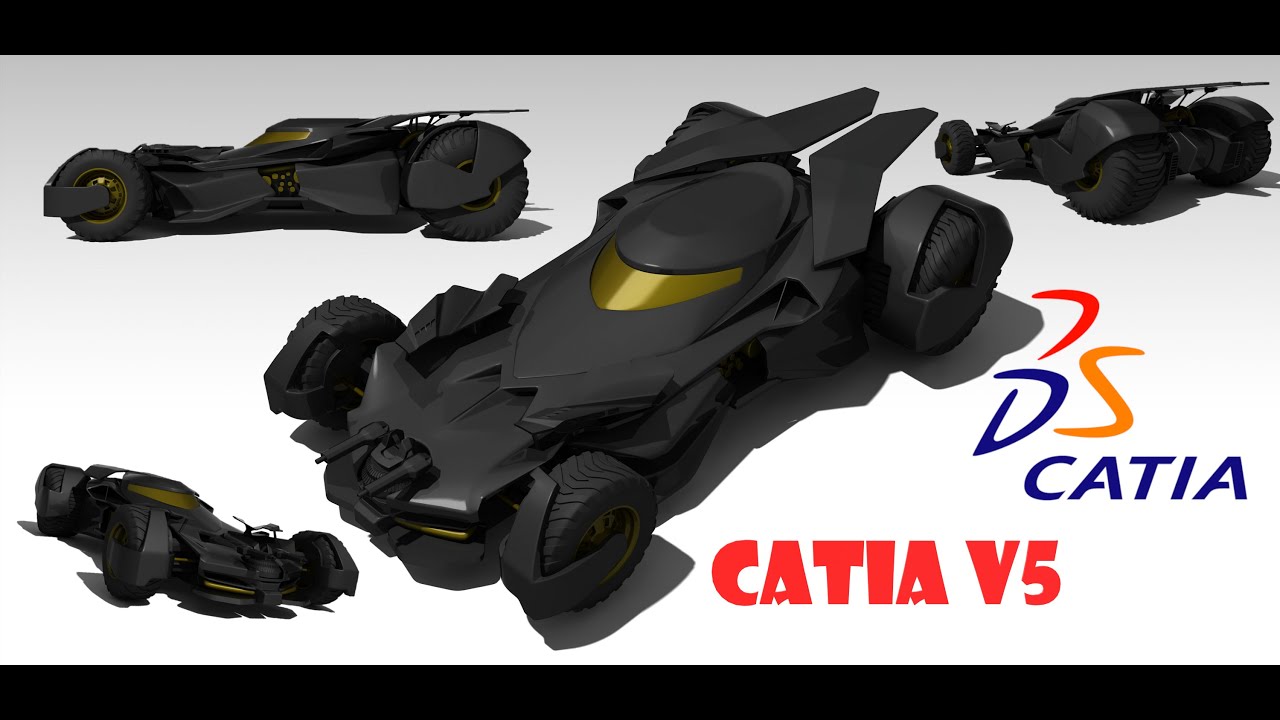Vehicle Design in Catia V5 | Design of Batmobile | Car Design | Imagine ...