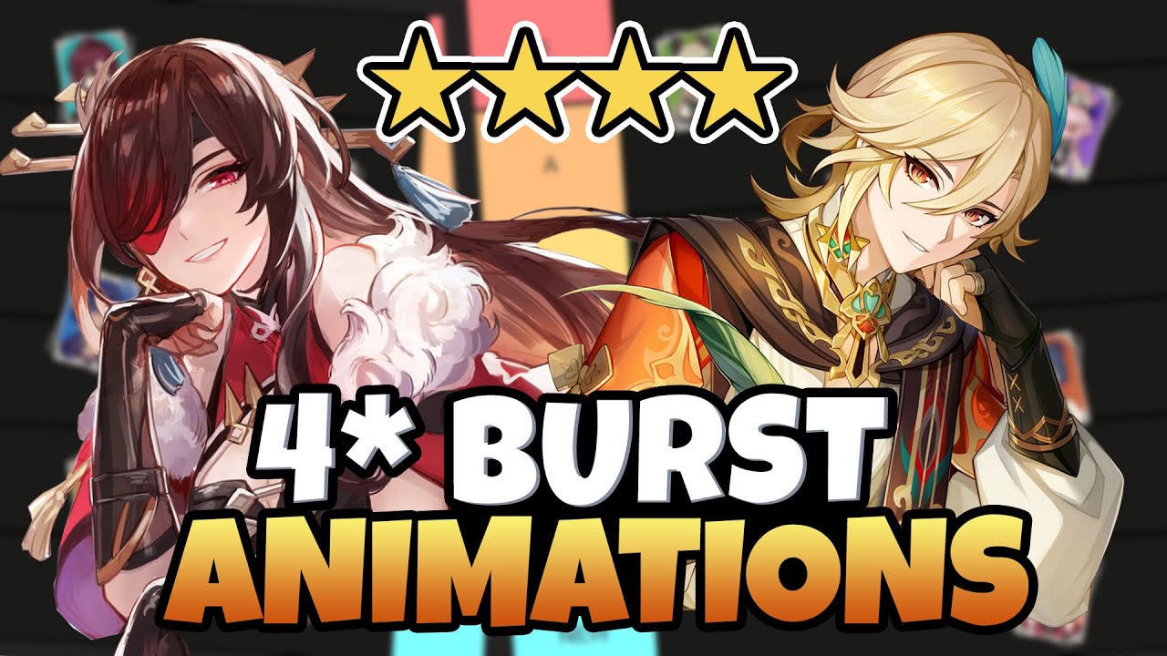 Ranking 4 Star Burst Animations in Genshin Impact #genshinimpact - YouTube