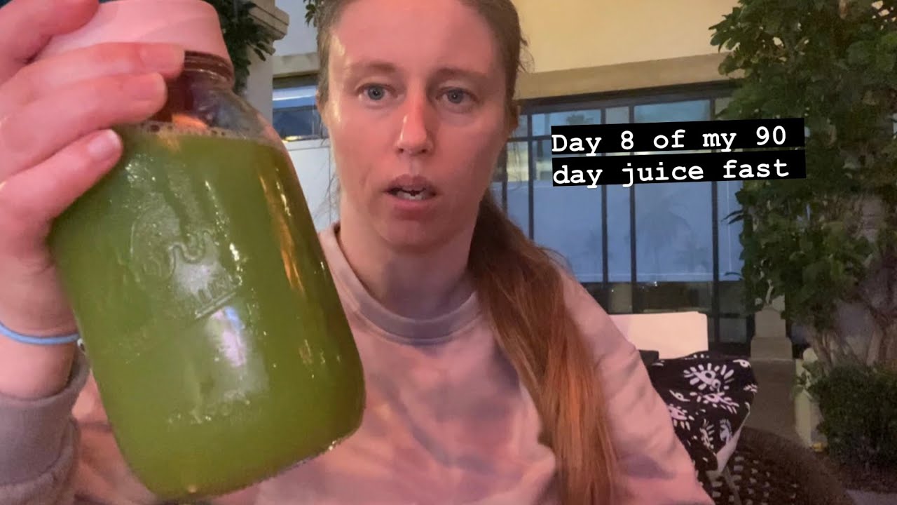 Day 8 of my 90 day juice fast - YouTube