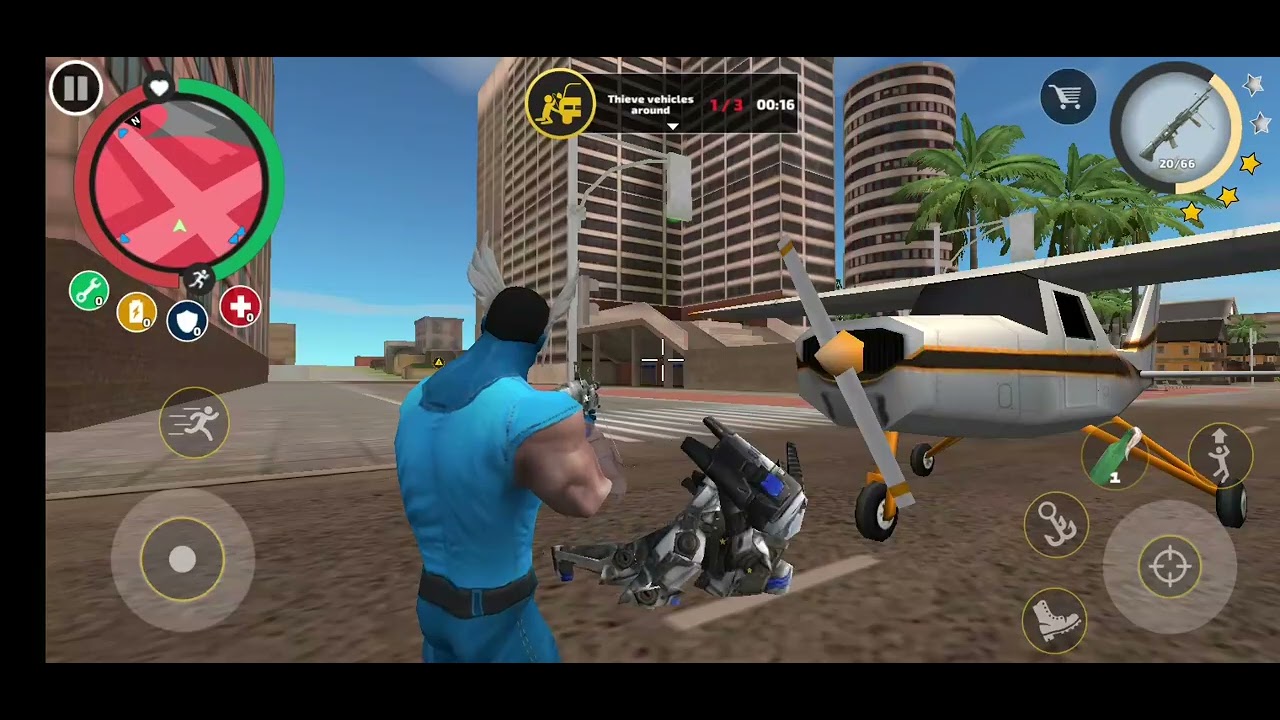 ROPE HERO VICE TOWN ROBO SUPER HERO VICE TOWN TOTAL GAME PLAY - YouTube