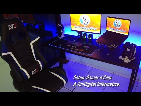 Mesa Setup Gamer Com Notebook - Montagem completa do zero . - YouTube